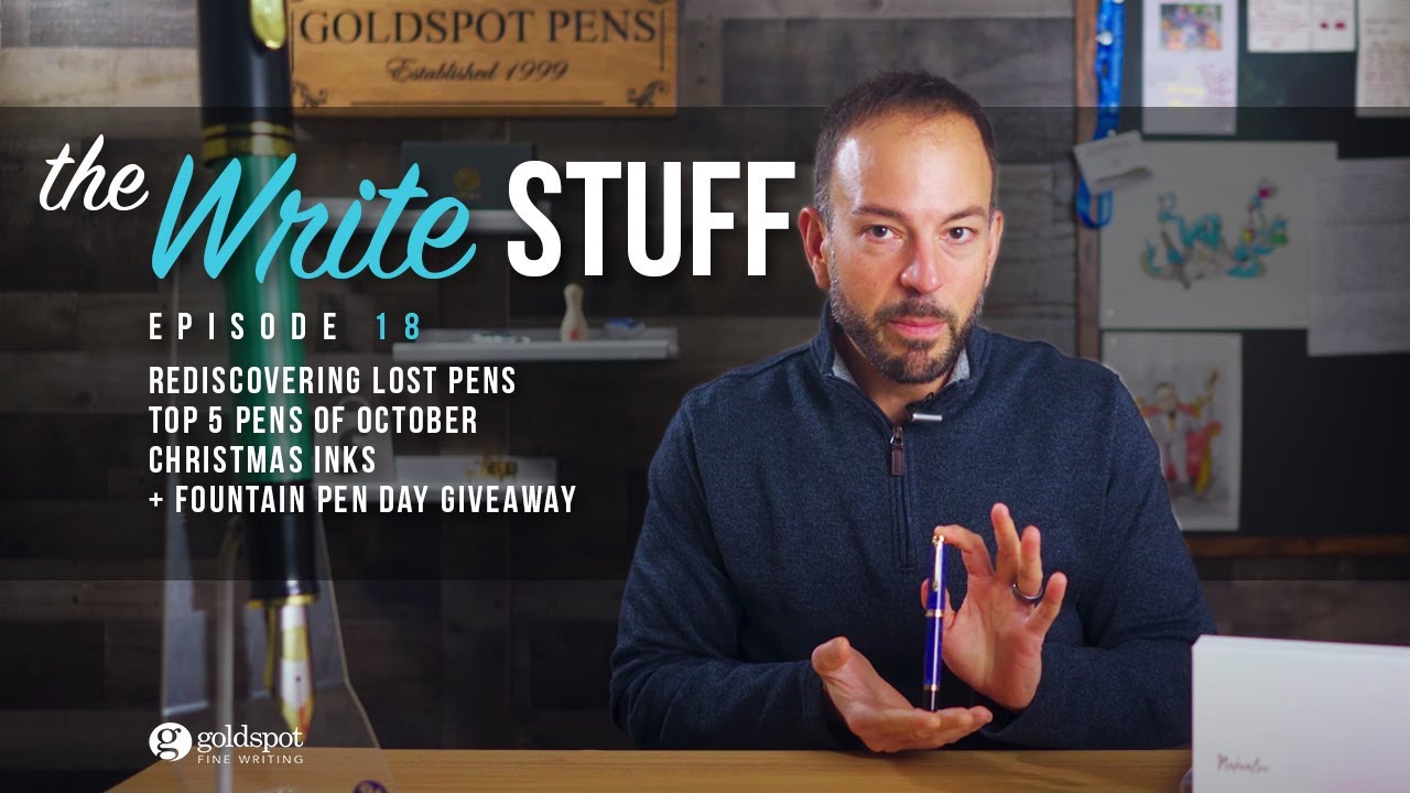 Rediscovering Lost Pen Treasures, October Top 5 Pens, Christmas inks ...