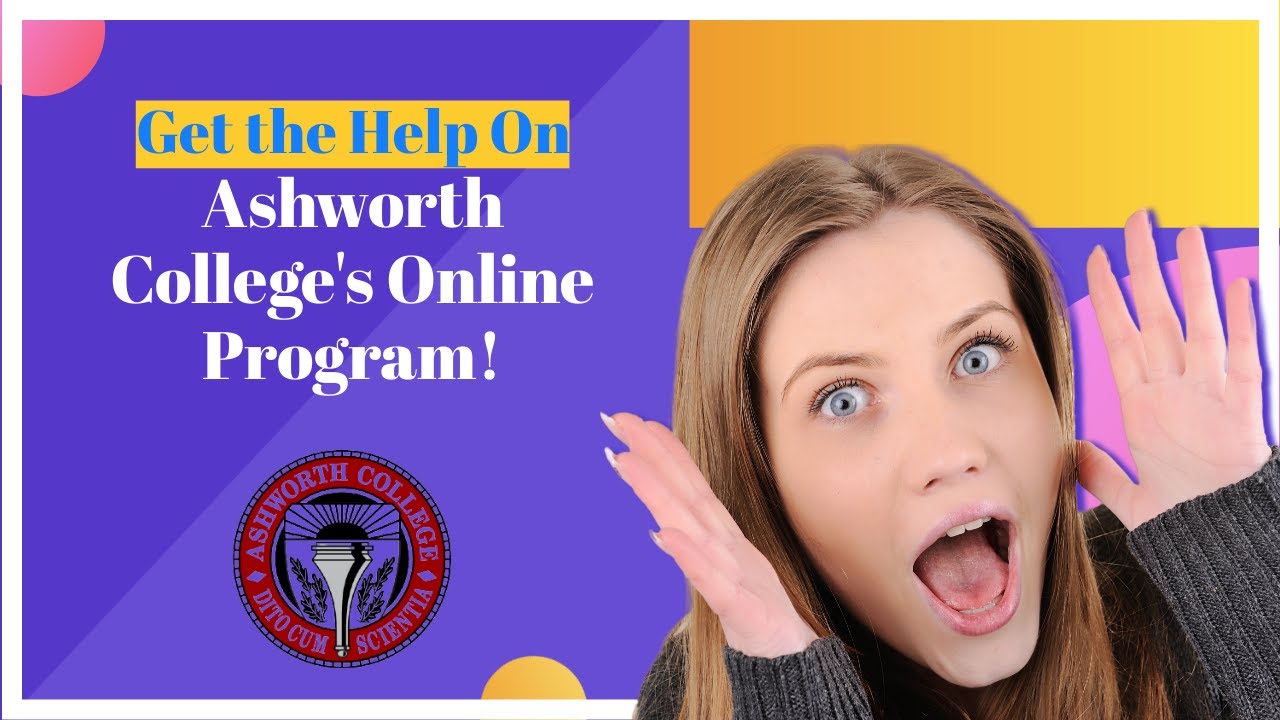 HELPING STUDENT - Ashworth College Online Program - YouTube