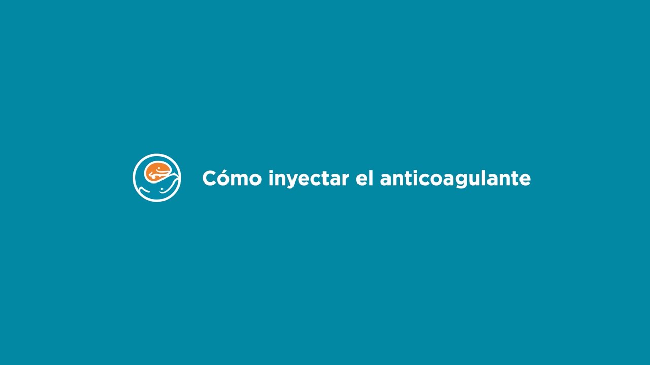 Cómo inyectar el anticoagulante (How to Give an Injection of an ...
