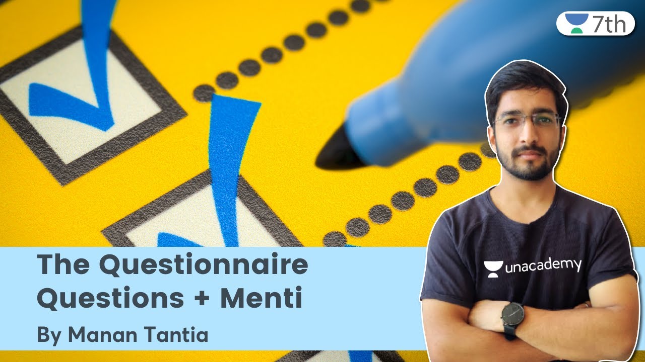 The Questionnaire | Questions + Menti | Maths | Unacademy 7th | Manan ...