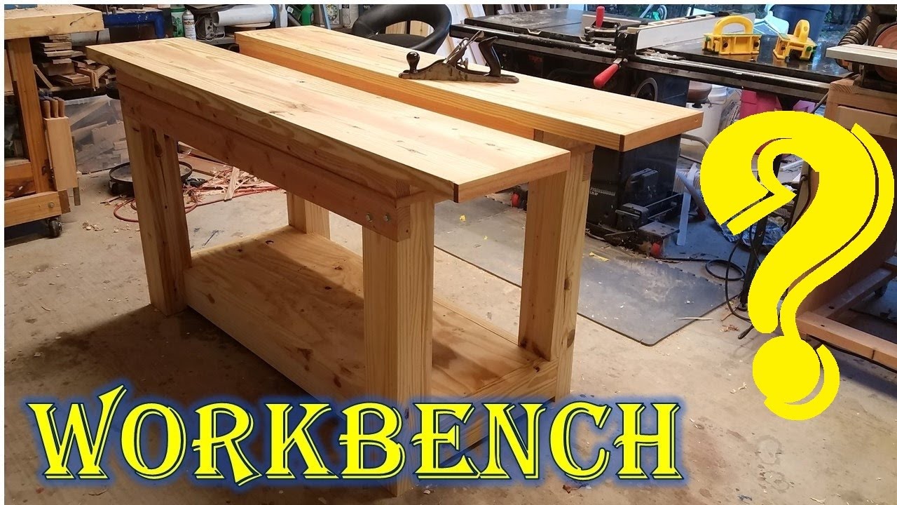 Going over my giant workbench build. - YouTube