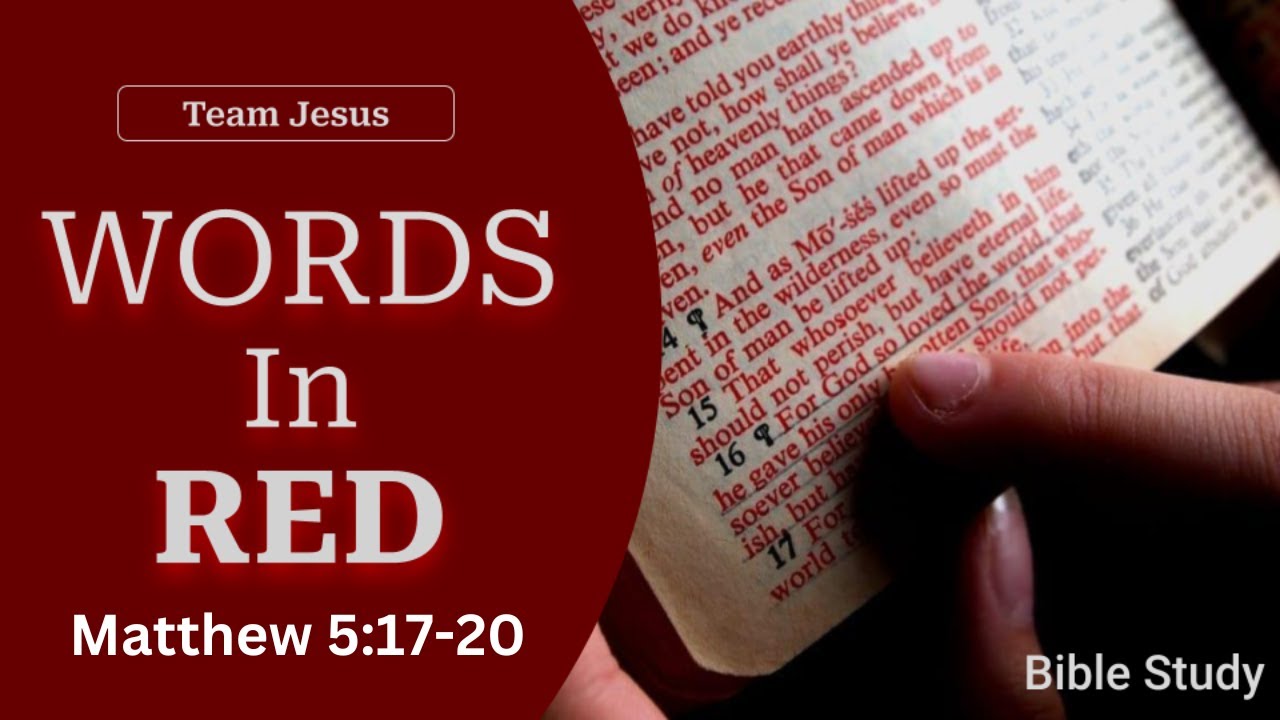 Unlocking Jesus's Teachings: A Deep Dive into the Words in Red (Matthew ...