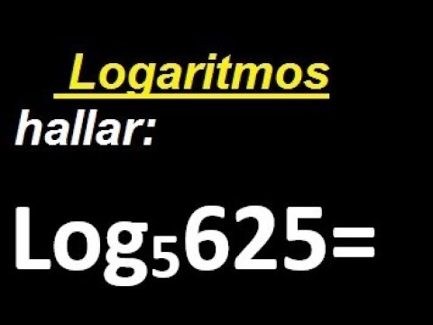 log 625 base 5 . log 5 625 . logaritmo de - YouTube