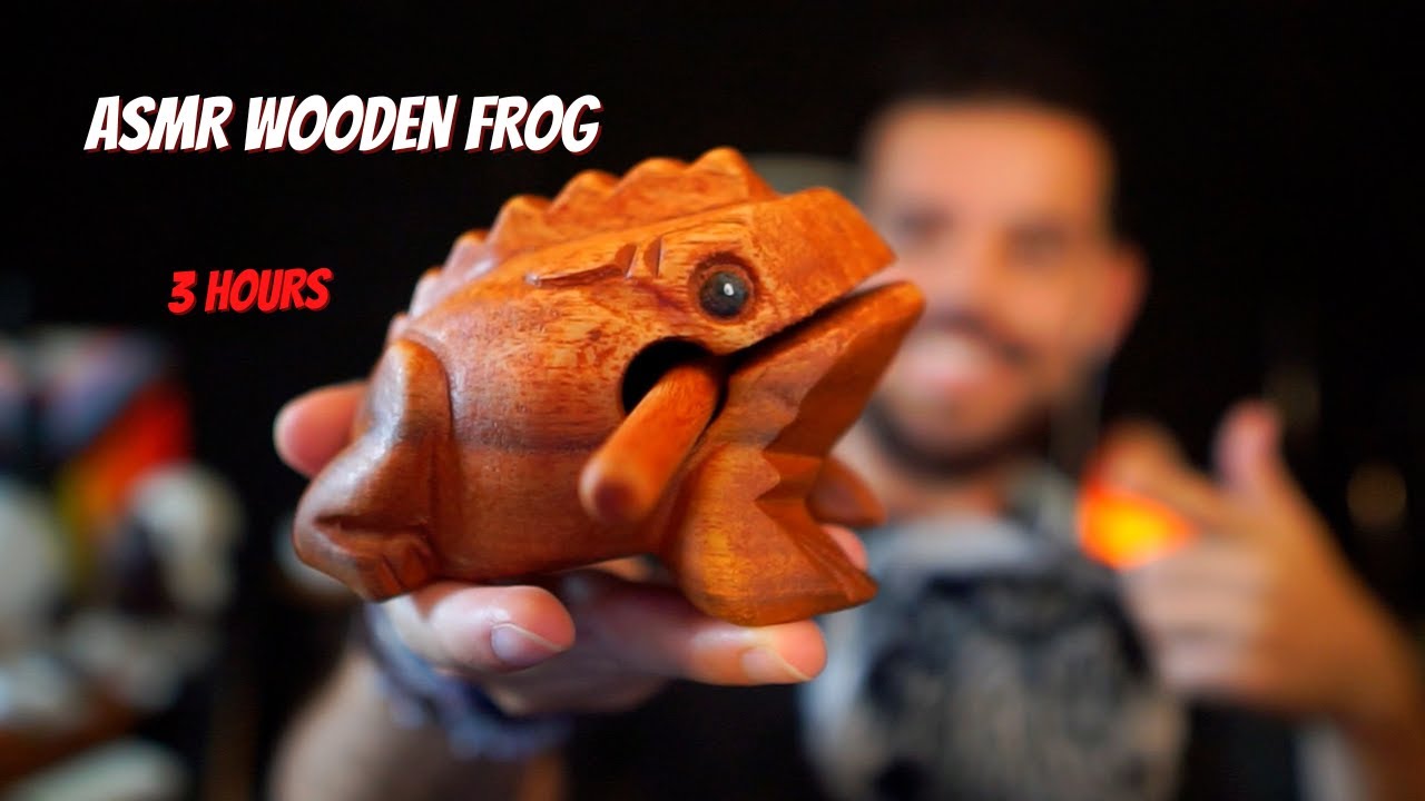 ASMR Relaxing Wooden Frog ( 3 HOURS, NO TALKING FOR WORK, STUDY, SLEEP ...