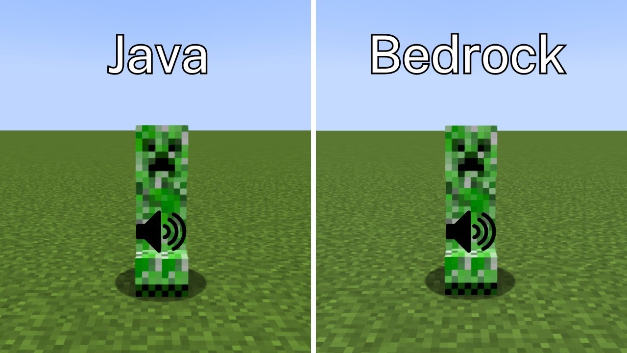 Java vs Bedrock sounds - YouTube