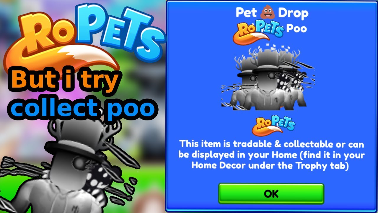 Trying to collect poo in RoPets! | Roblox - YouTube