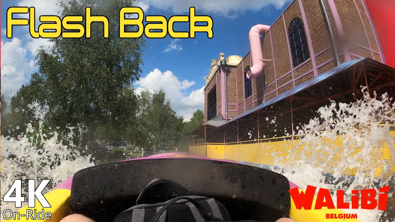 Flash Back - 4K On-Ride - Walibi Belgium - Mack Rides Log Flume - POV ...