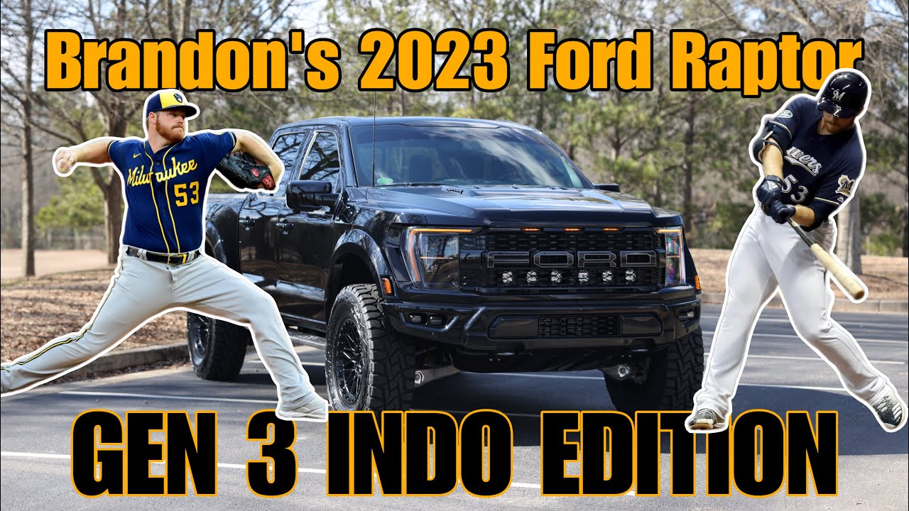 2023 INDO Edition Ford Raptor CUSTOM for MLB Pitcher Brandon Woodruff ...