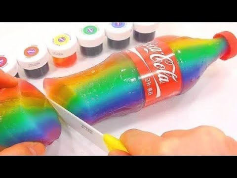 DIY How To Make 'Real Coca Cola Rainbow Colors Gummy Pudding' Learn ...