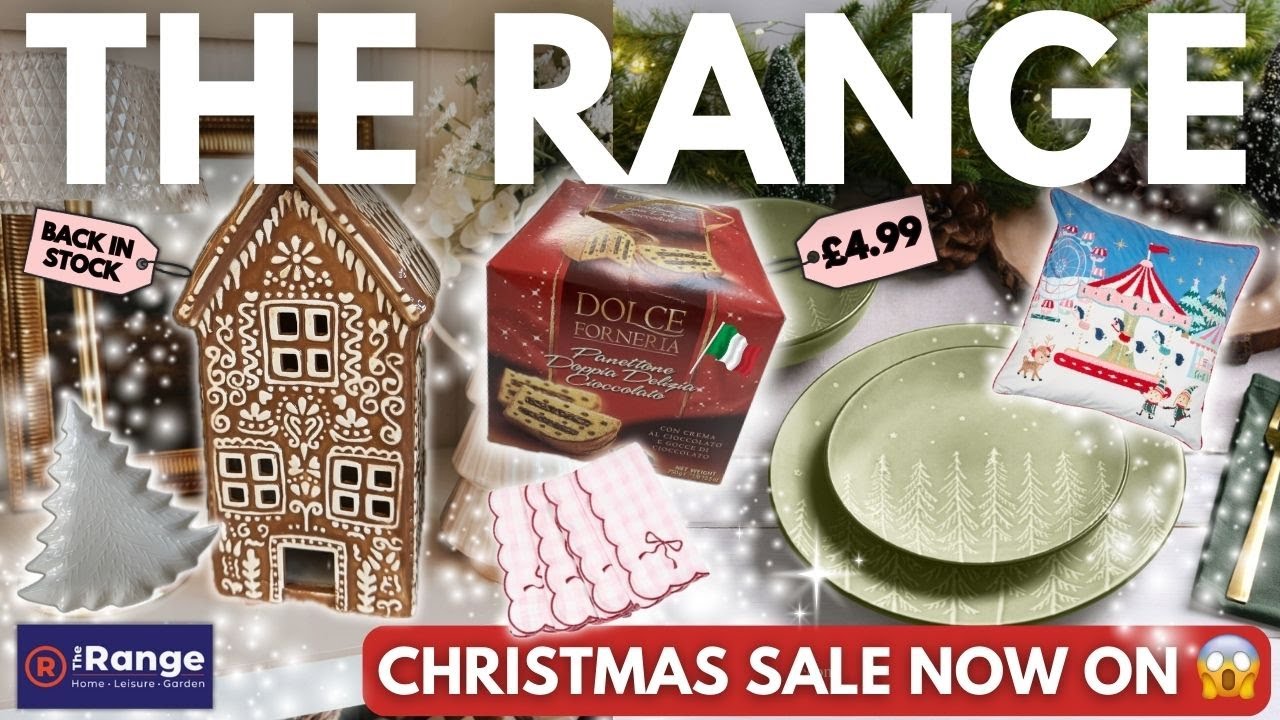 THE RANGE Christmas SALE! Viral Gingerbread House Is BACK + Huge ...