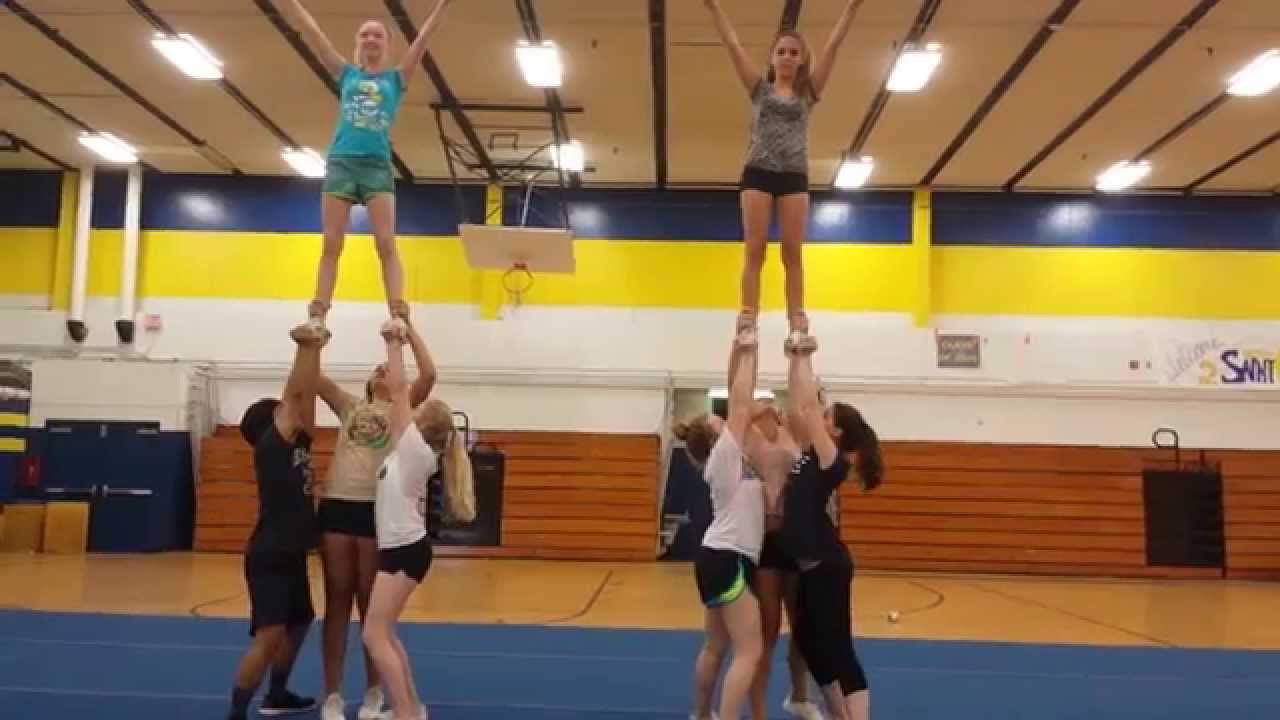 Partner Stunt Prep to Extension - YouTube
