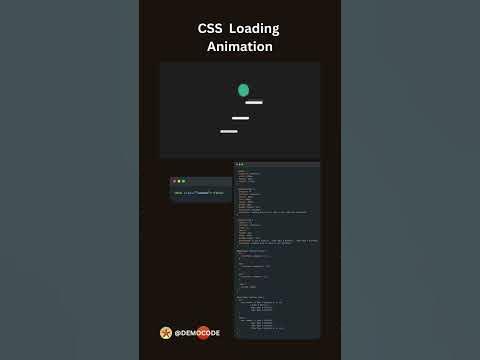 CSS Loading Animation || #animation #css #threejs #coding #developer #loadinganimation #designs ...