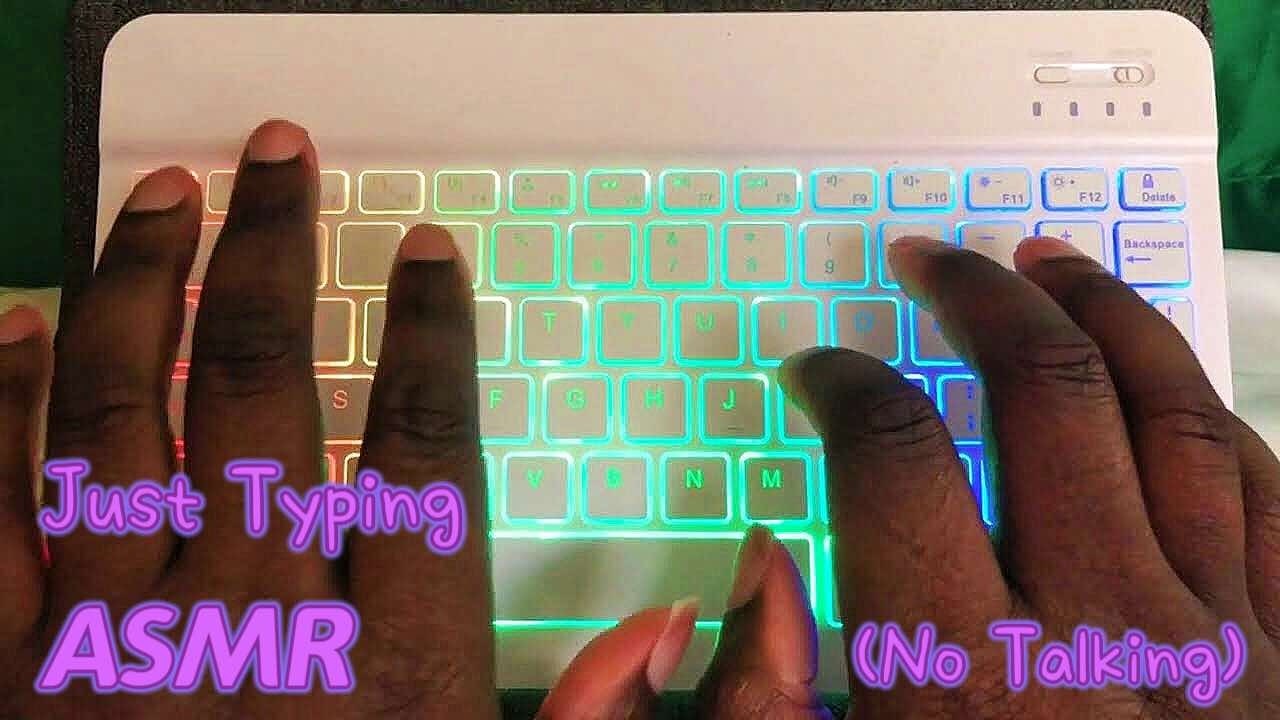 ASMR Sleep inducing Keyboard Typing (no talking) - YouTube