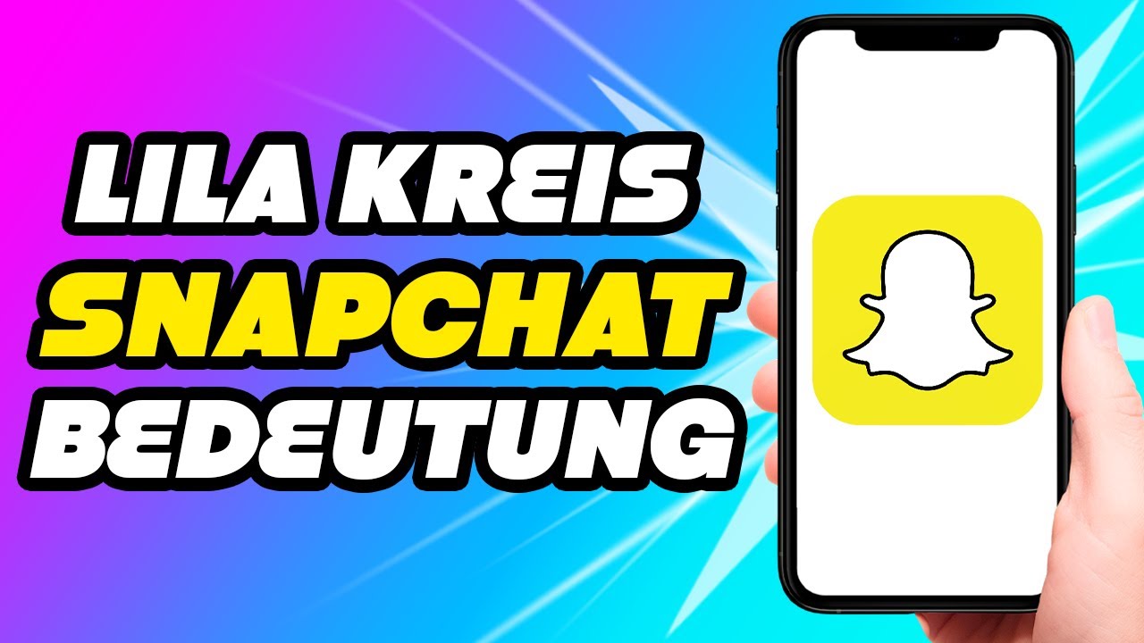 Was bedeutet der lila Kreis auf Snapchat ERKLÄRT! - YouTube