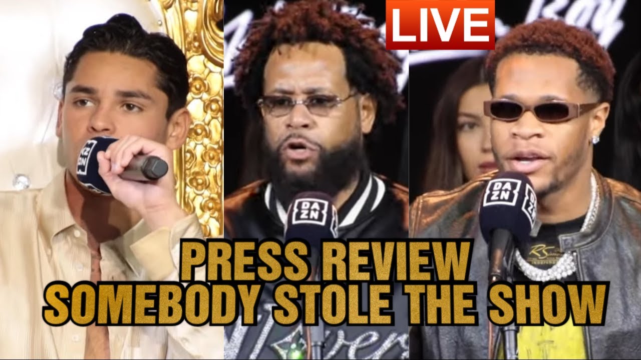 Devin Haney & Ryan Garcia Live Press Conference Review Plus Tanks Team ...