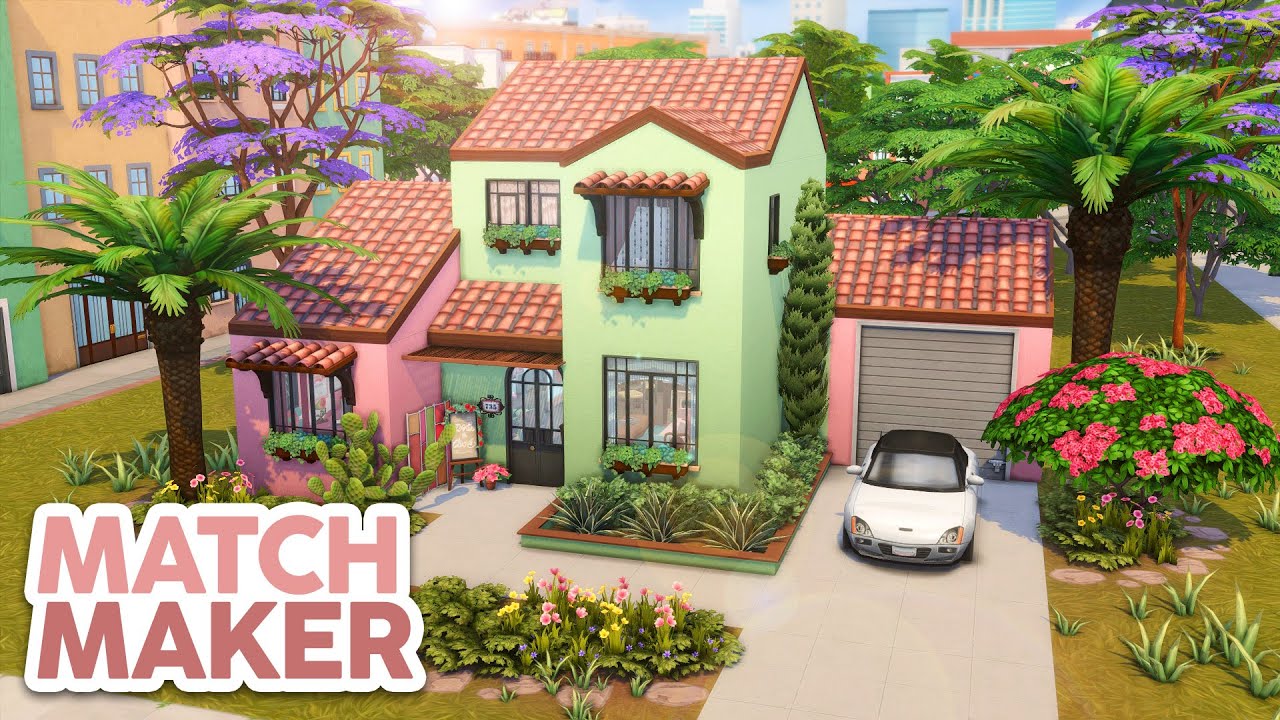 Matchmaker’s House 💋 // The Sims 4 Speed Build - YouTube
