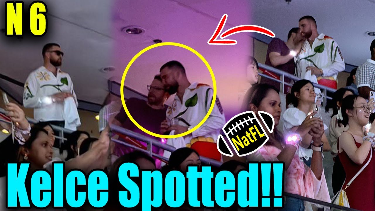 Travis Kelce interacts with fans at Final night of the Eras Tour in ...
