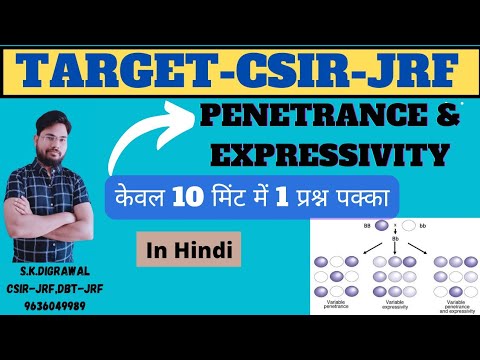 PENETRANCE AND EXPRESSIVITY IN GENETICS || CSIR-NET || LIFE SCIENCES ...