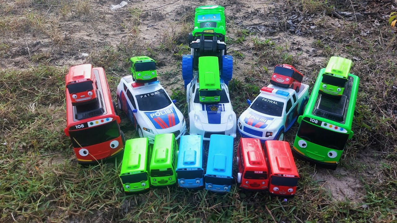 Bermain Mobil Tayo & Mobil Polisi - YouTube