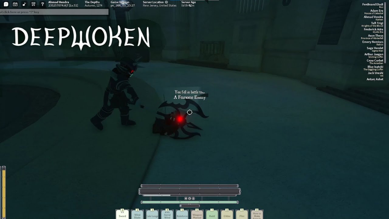 [Deepwoken] I got Wiped... - YouTube