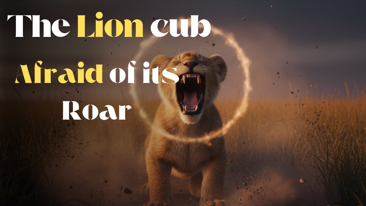 The Lion Cub Afraid of Its Roar - YouTube