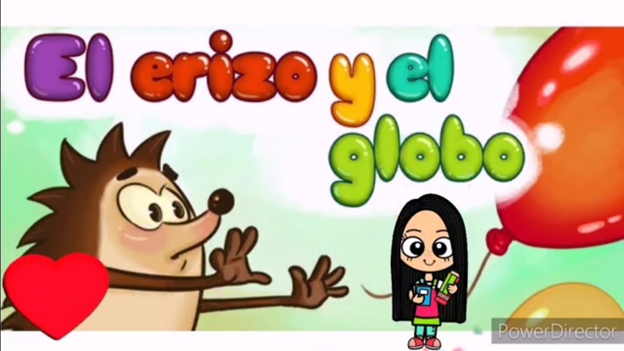 El erizo y el globo. Cuento sobre la amistad, ayuda, respeto y ...