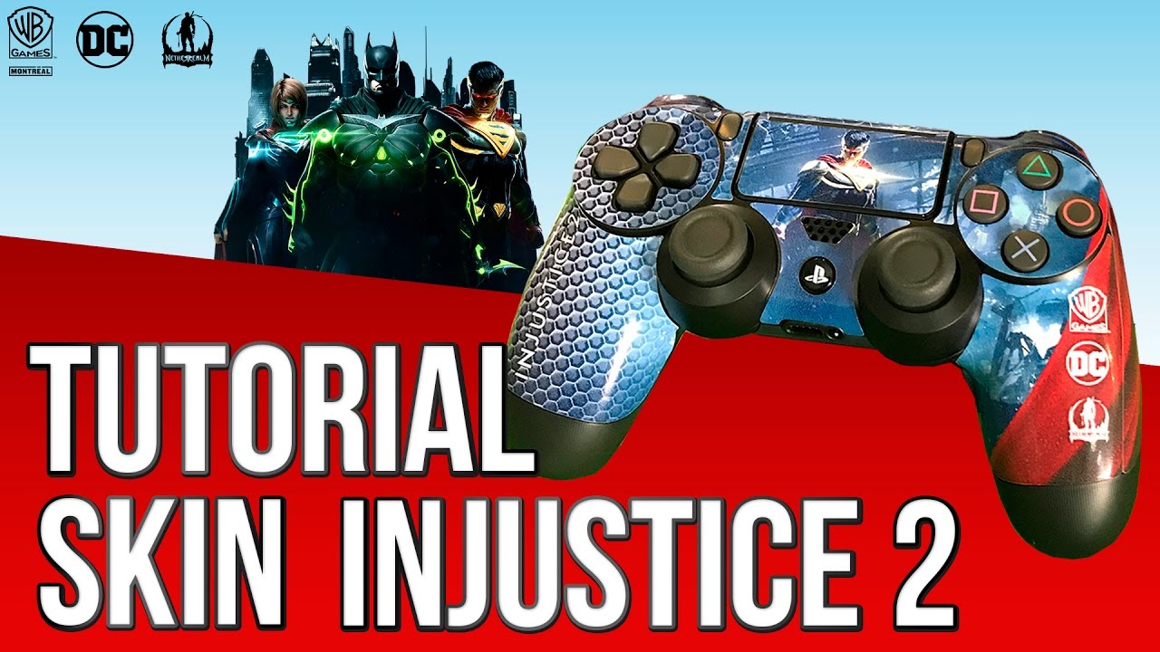 Tutorial de Aplicação Skin Injustice 2 para Controle de PS4 - BRINDE ...