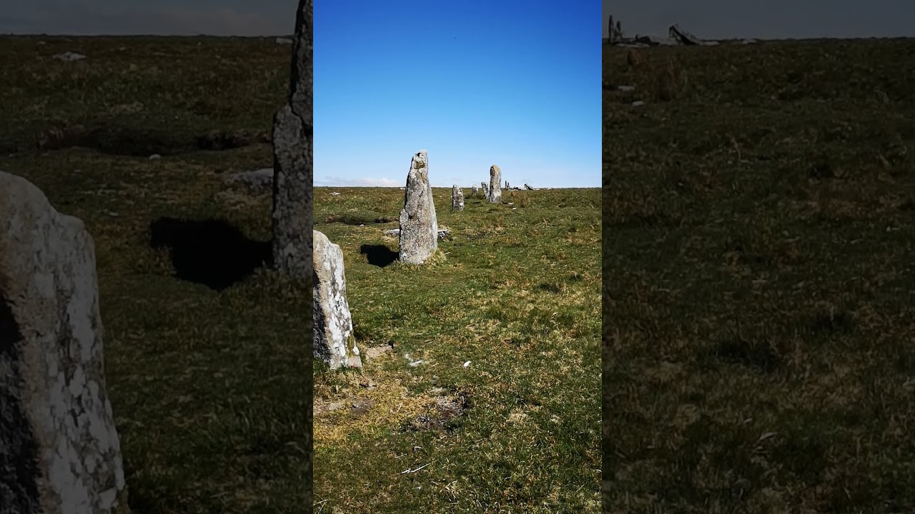 Stalldown Stone Row aka Cornwood Maidens. Dartmoor - YouTube