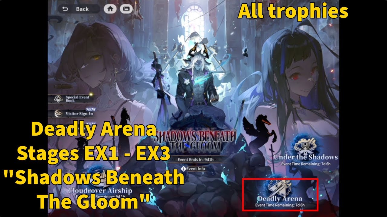 Deadly Arena (Beastly Retaliation) EX1-EX3 "Shadows Beneath The Gloom" | Alchemy Stars - YouTube