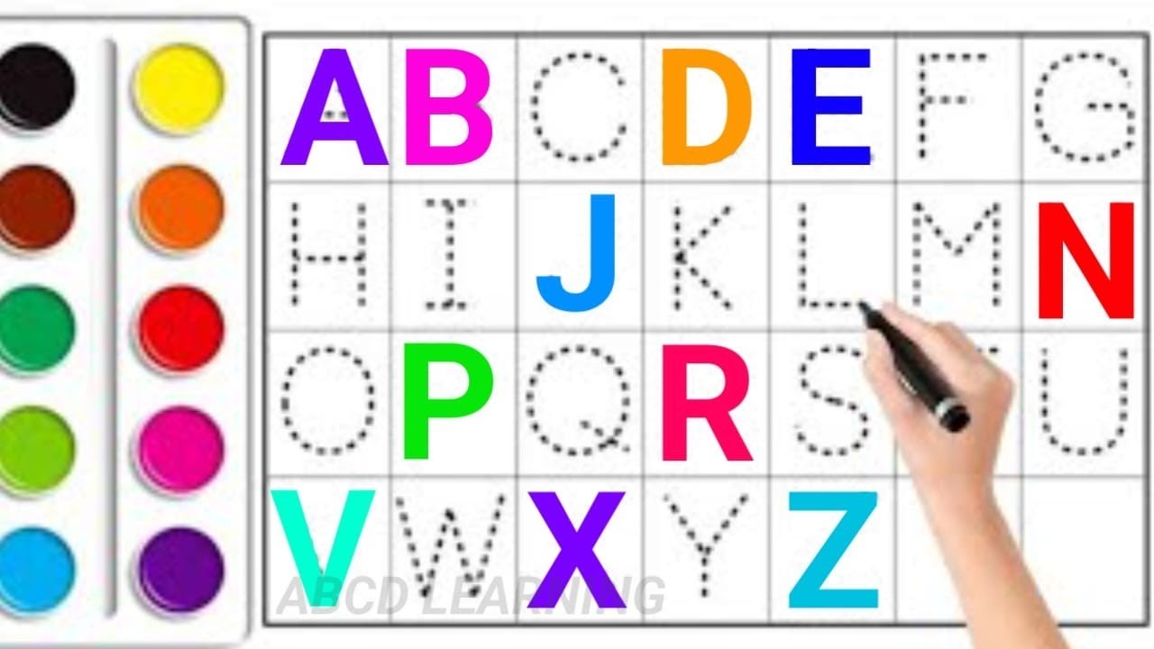 ABC for kids | Alphabet writing for kids |A to Z |write the alphabet ...