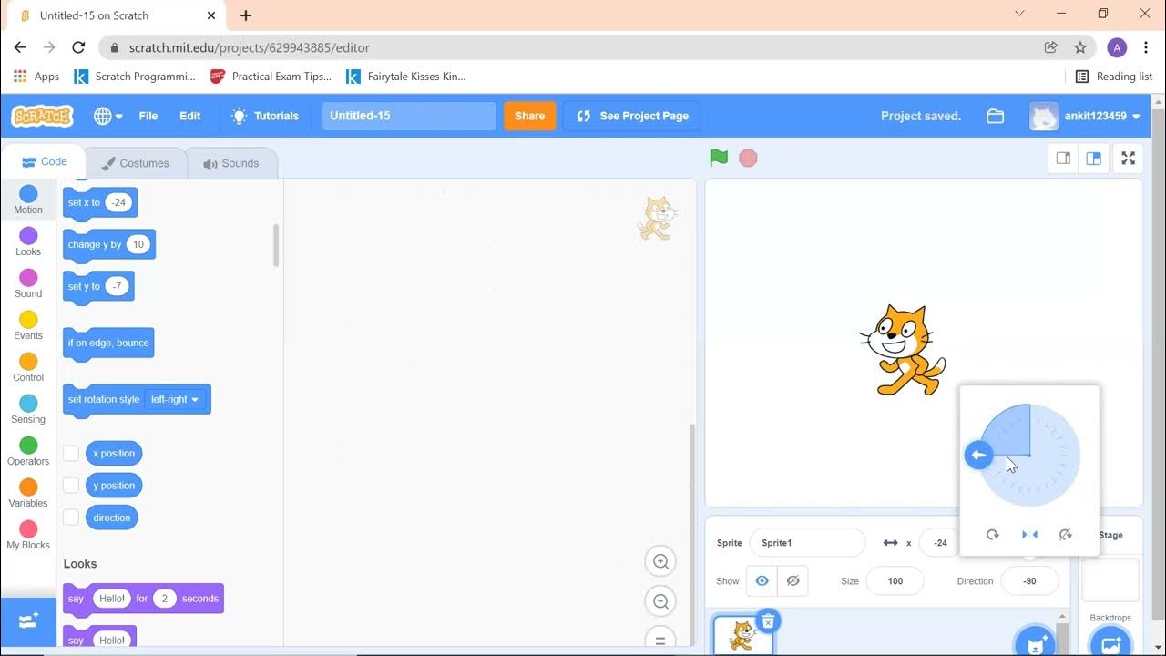 Set Rotation Style | Motion Block | Scratch Programming - YouTube