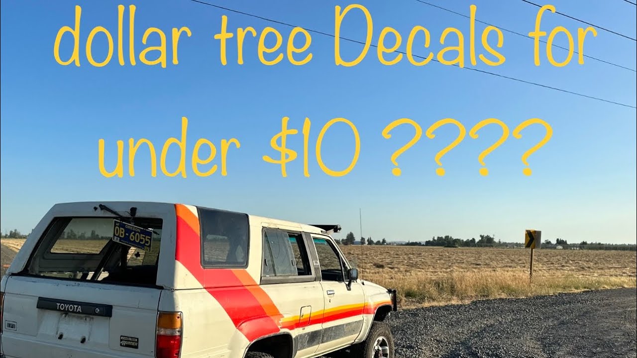 1980s Retro Trd Toyota Dollar Tree adhesive wrap Decals!? - YouTube