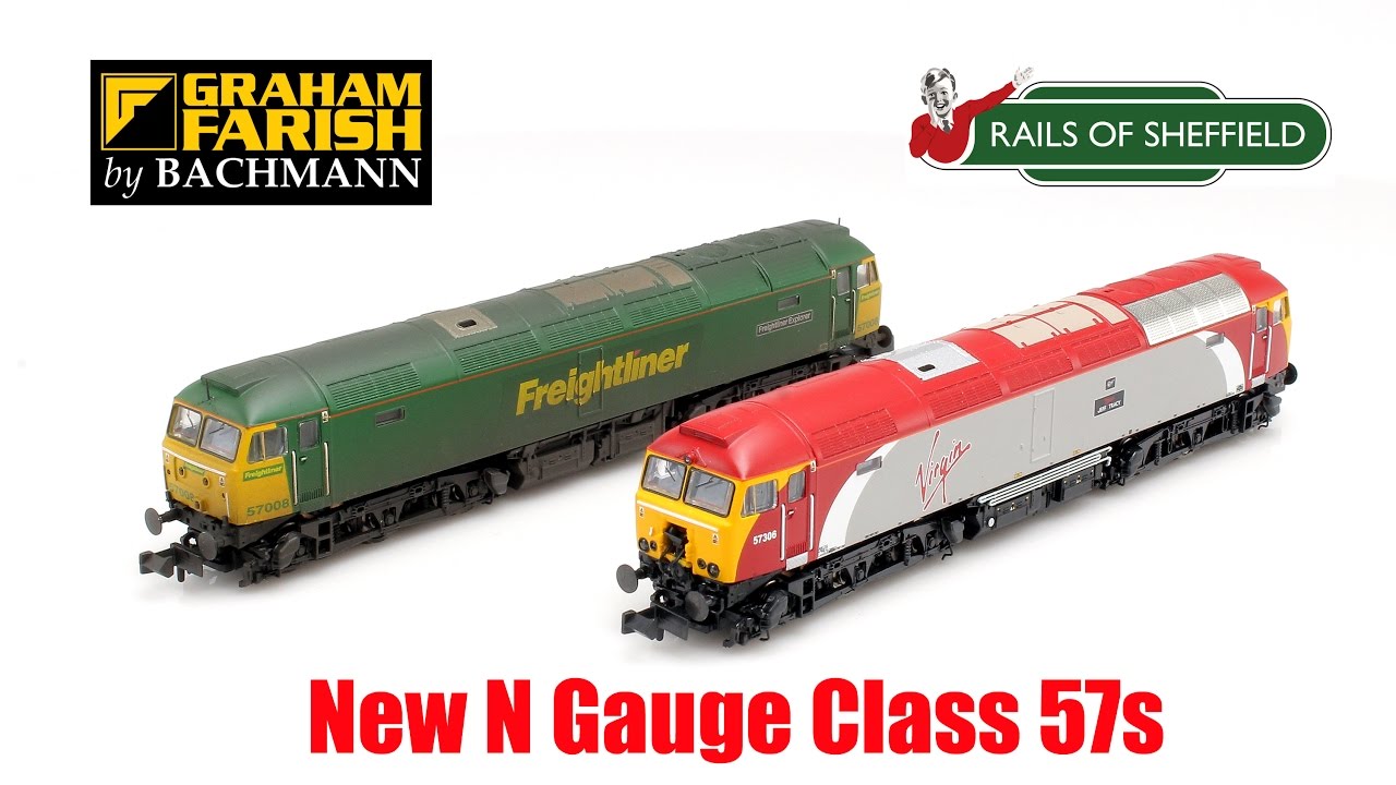 Graham Farish N Gauge Class 57 Diesel Locomotive - YouTube