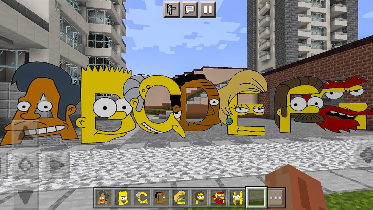 Simpsons Alphabet Lore in Minecraft PE - YouTube