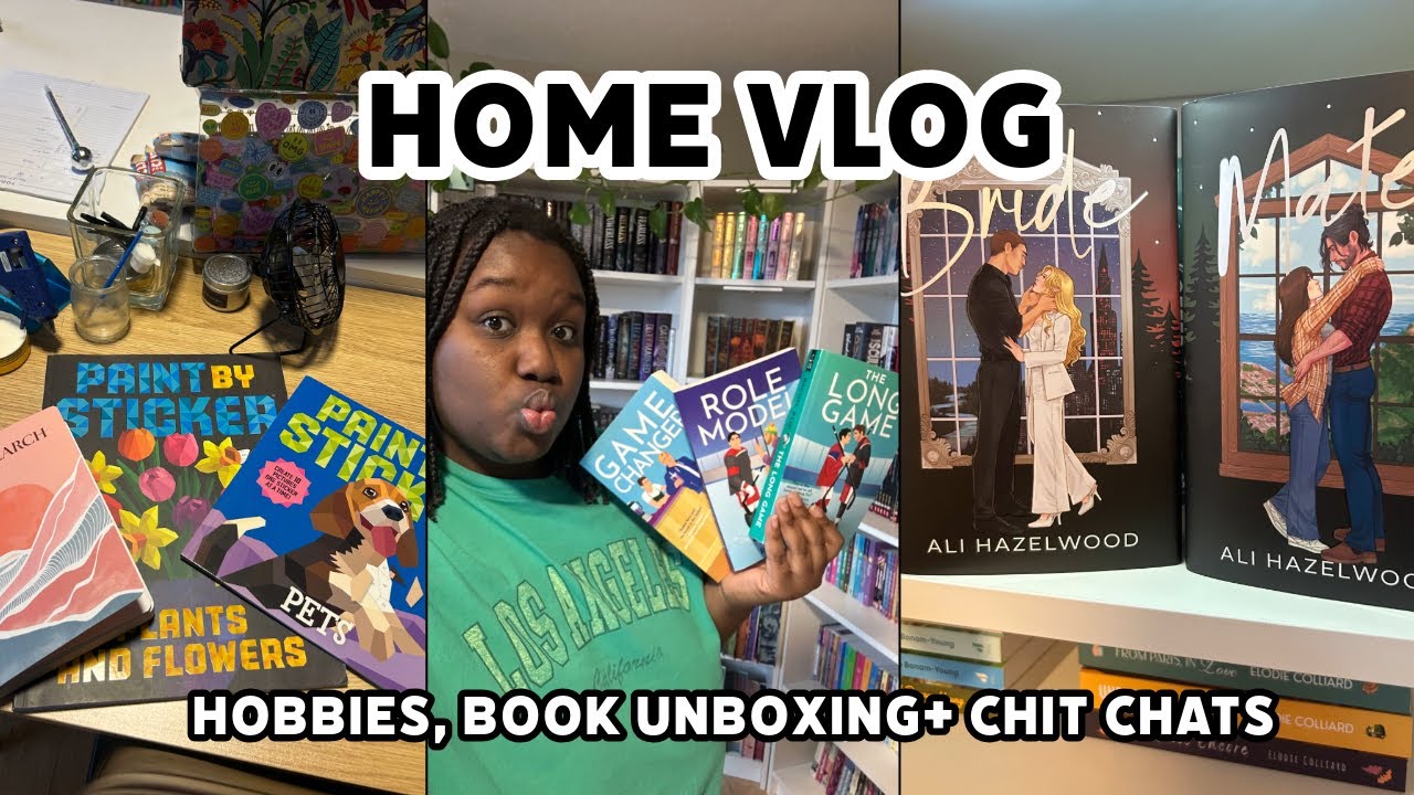 home vlog: book unboxing, doing my hobbies, chill days in my life - YouTube