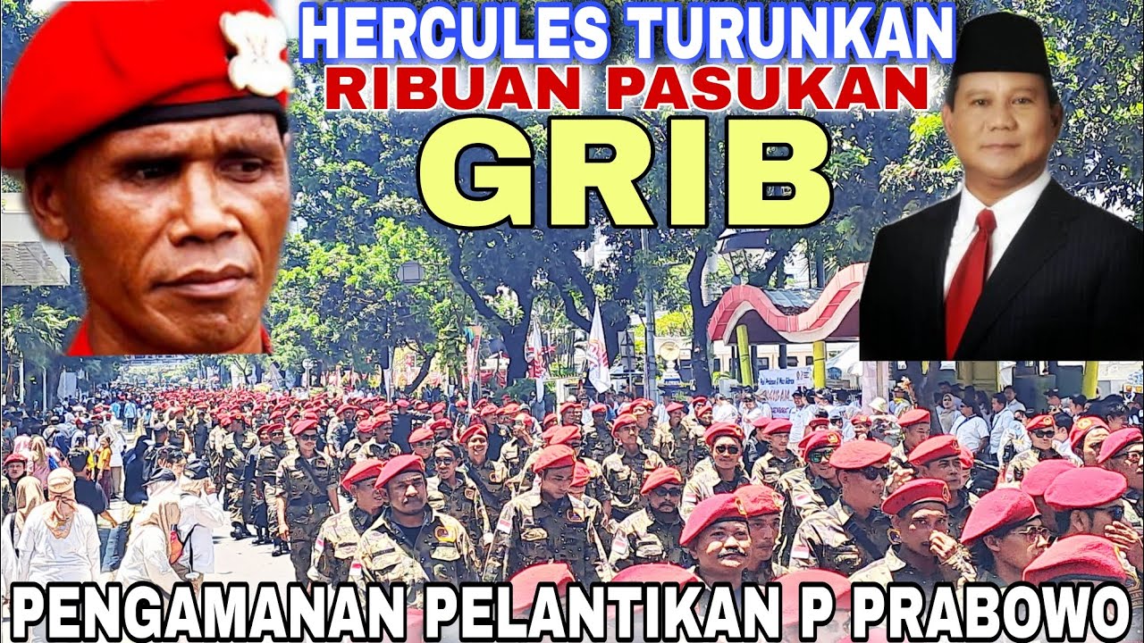Hercules Turunkan Pasukan GRIB Pengamanan Presiden Prabowo Subianto ...