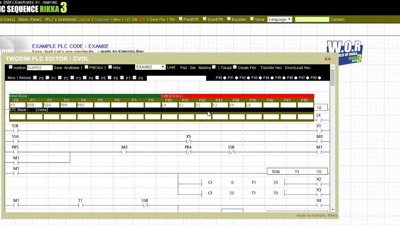 EXAMPLE PLC CODE - EXAM02 - YouTube