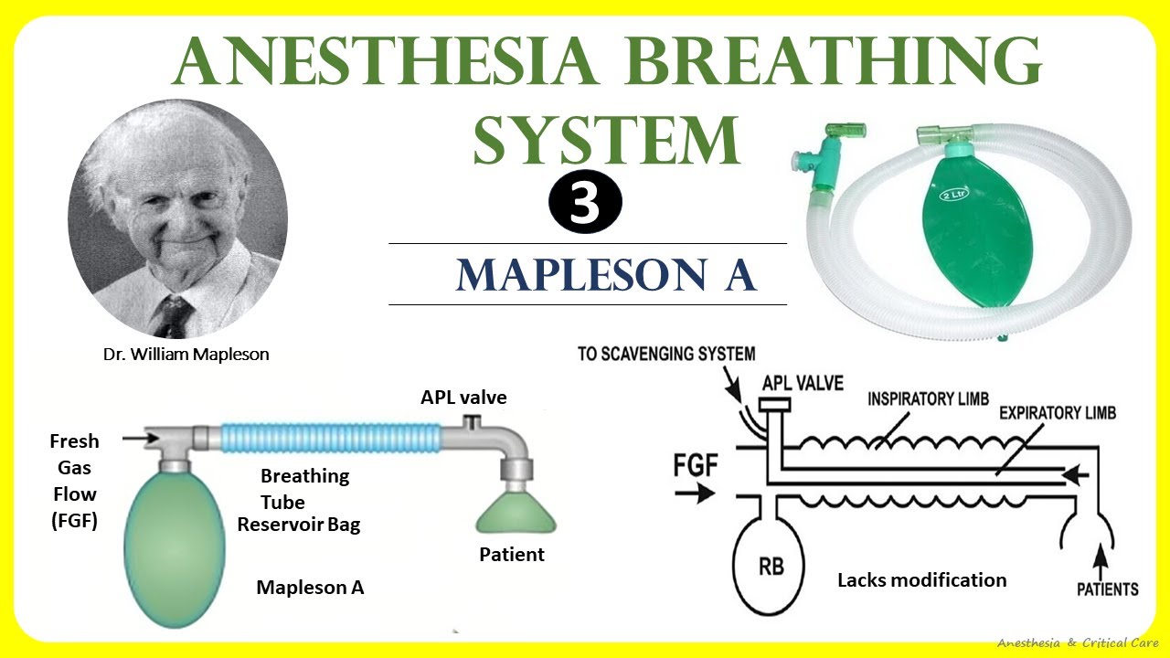 Mapleson A Anesthesia Breathing Circuit Youtube