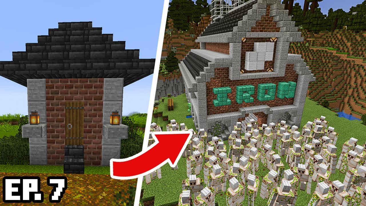 I Made This CRAZY Iron Factory in Minecraft (Ep.7) - YouTube