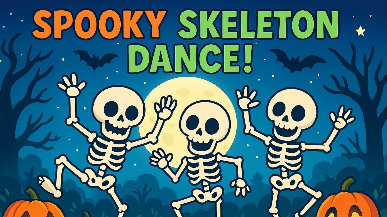 Spooky Skeleton Dance Song 👻 | Fun Halloween Music for Kids 🎵💀 - YouTube