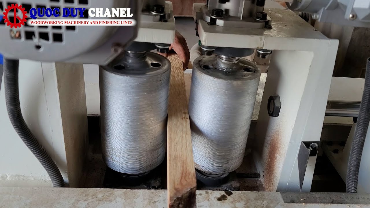 Wood texture embossing machine - YouTube