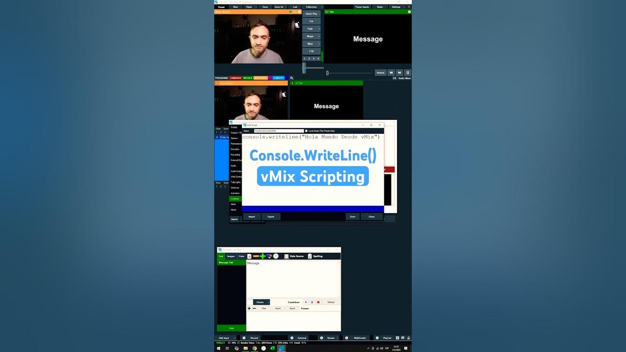 Console.WriteLine() | vMix Scripting - YouTube