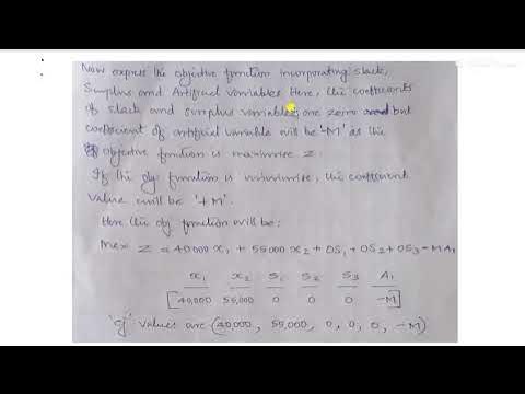 MS 2 9 Simplex Method - Artificial Variable Technique - YouTube
