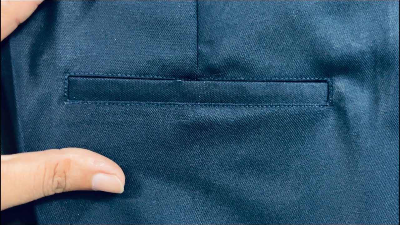 Tips for sewing clean back pockets // Sewing 🧵 \\ - YouTube