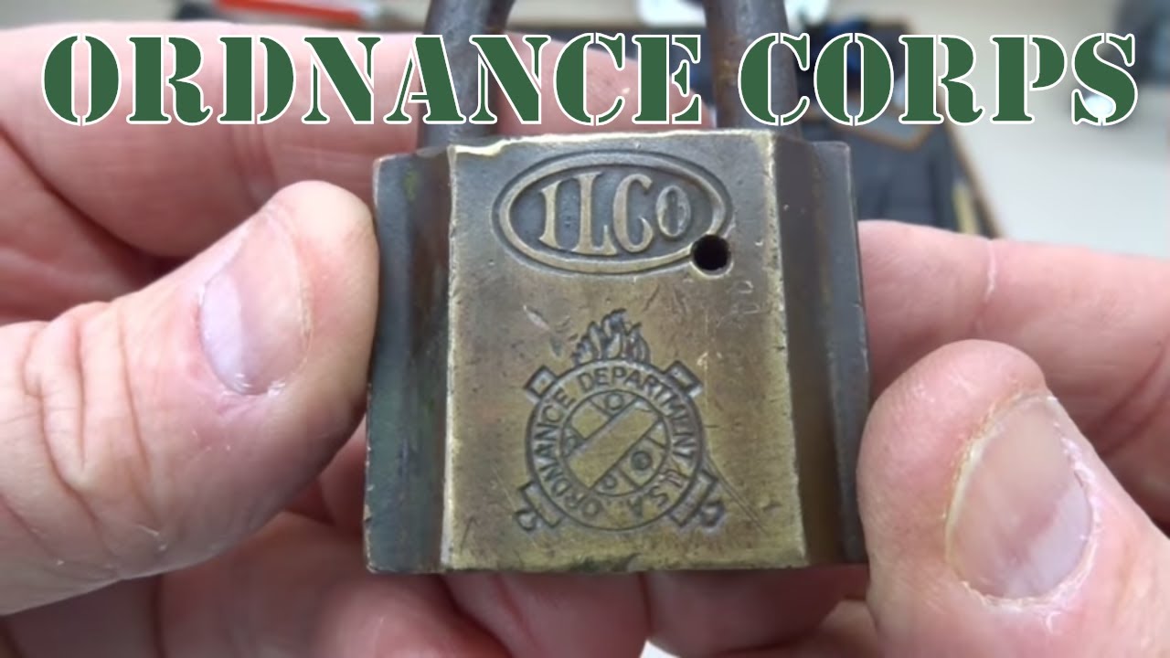 (645) Antique Ordnance Corps Padlock - YouTube