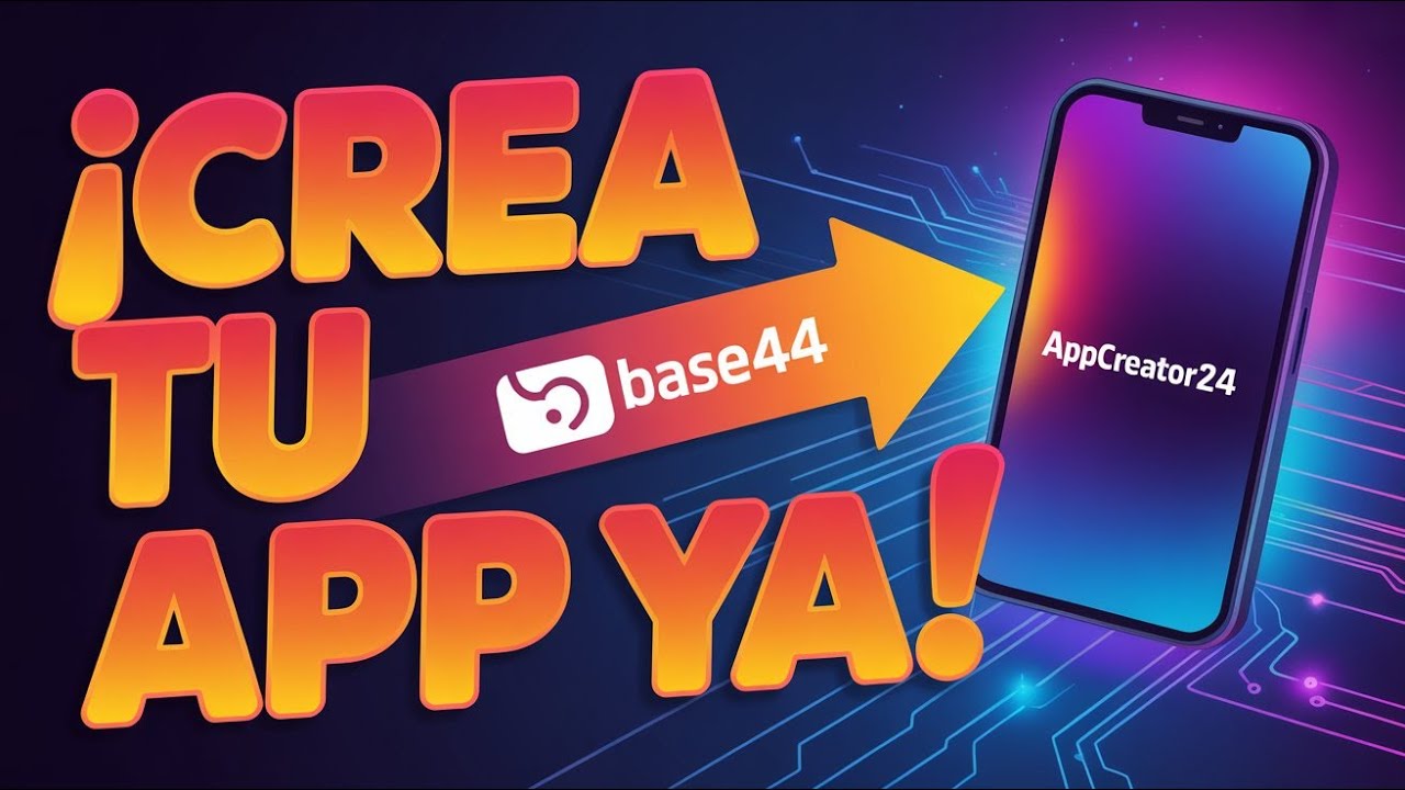 ¡Crea tu App Profesional SIN Código! Base44 + AppCreator24 (Tutorial Completo) - YouTube