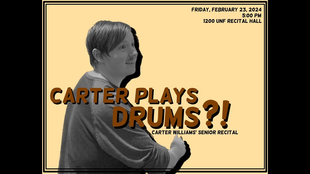 Carter Plays Drums?! - Carter Williams' Senior Recital - YouTube