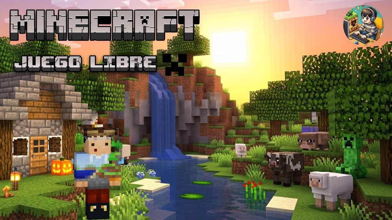 Minecraft en modo libre 🌍 | Explorando, construyendo y pasándola genial ...