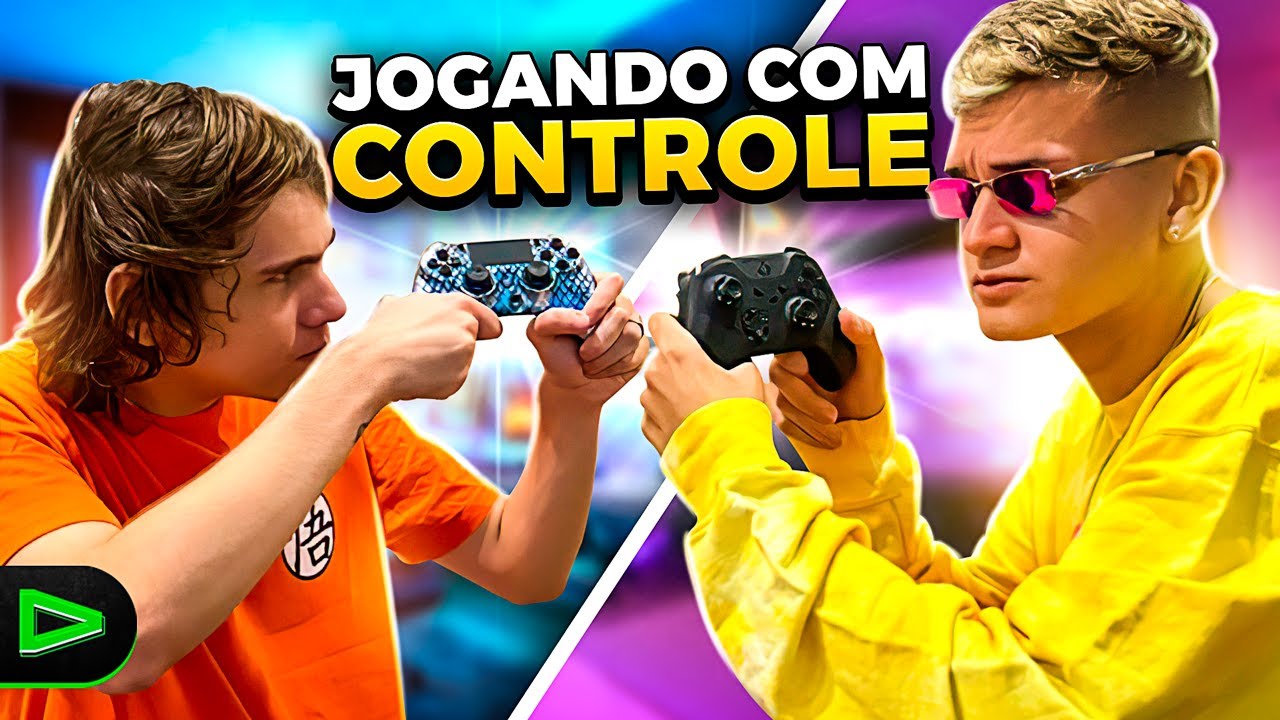 JOGAMOS FORTNITE NO CONTROLE PELA PRIMEIRA VEZ! (ft. Pulga) - YouTube