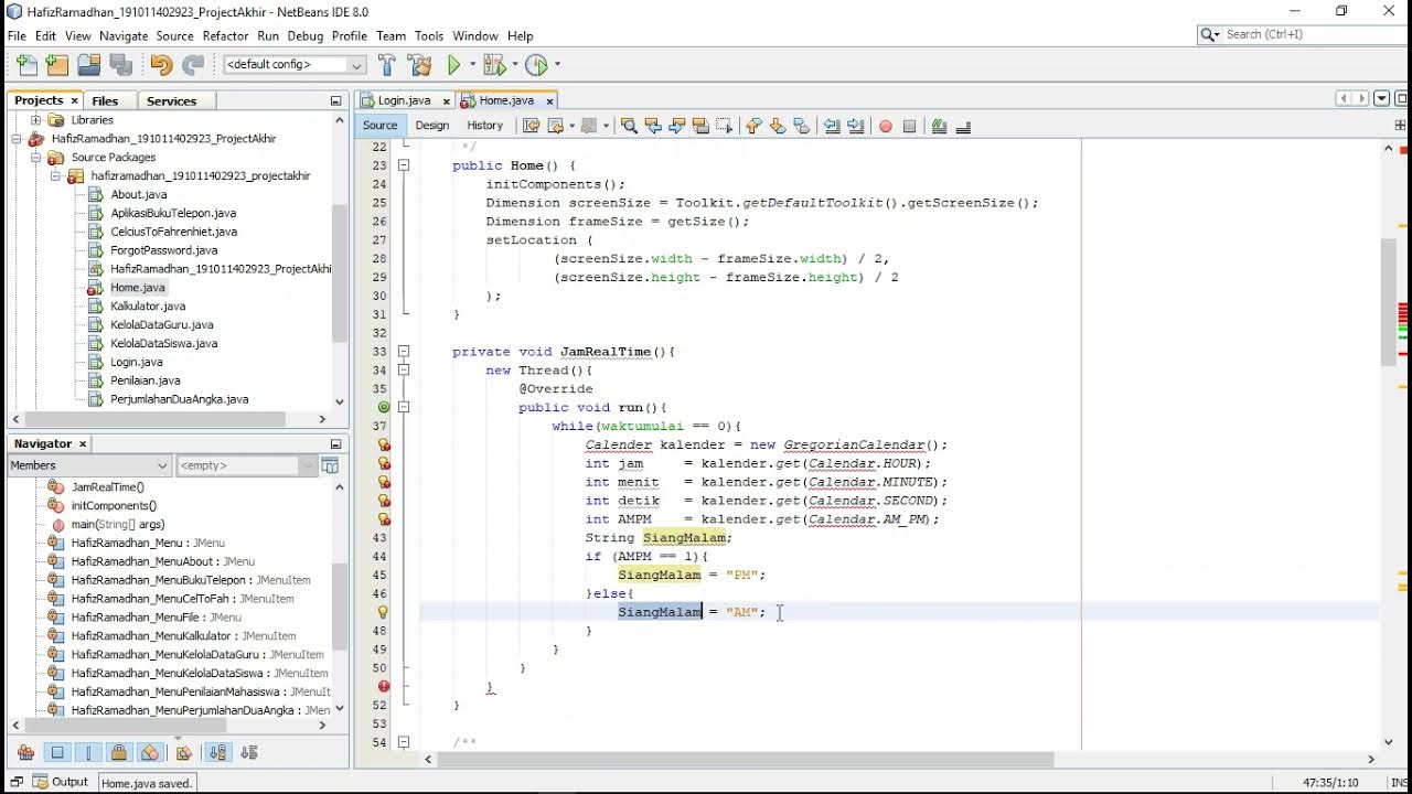 LIVE Coding - Membuat Jam Real Time di Netbeans #jam #realtime #netbeans - YouTube